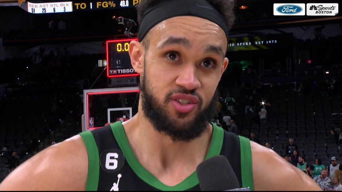 EXCLUSIVE: Derrick White on ‘special memories’ being back in San ...