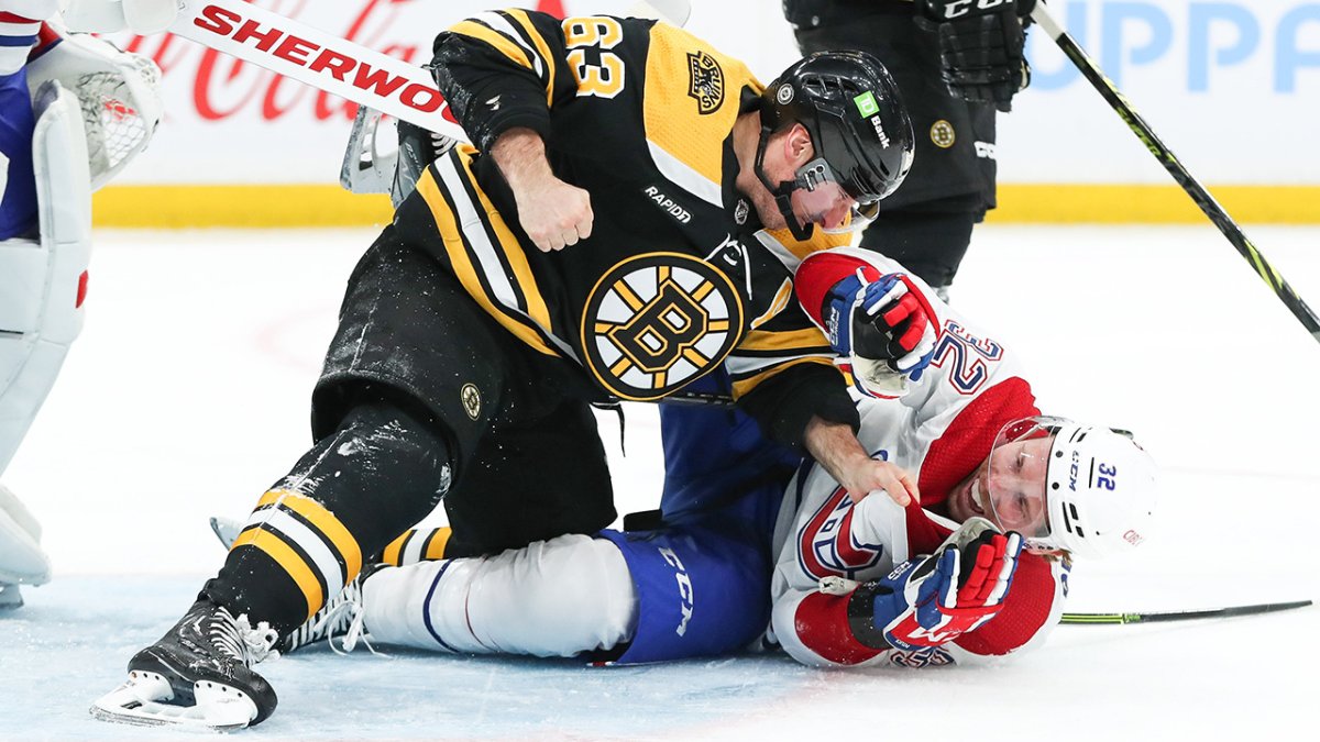 Brad Marchand sends clear message to Canadiens after Patrice Bergeron ...