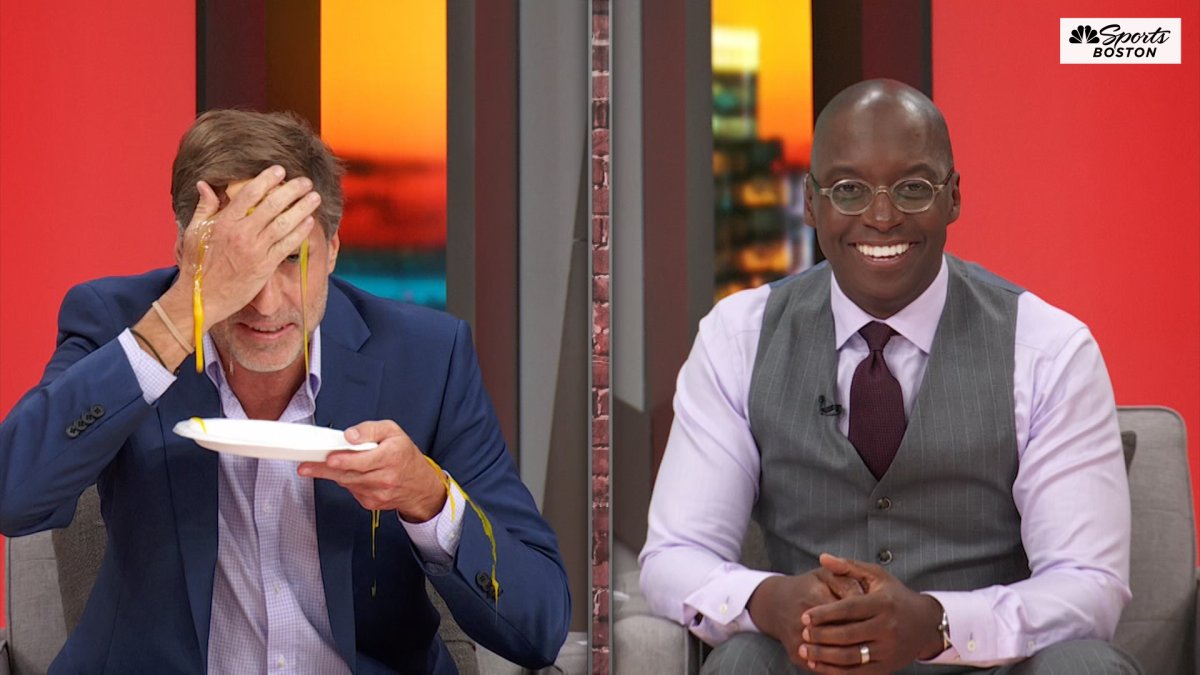 Mike Felger smashes an egg on his face to make up for bad Marcus Smart ...