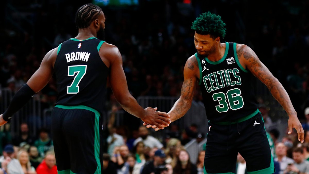 Celtics’ Marcus Smart, Jaylen Brown have gone from headlocks to harmony ...