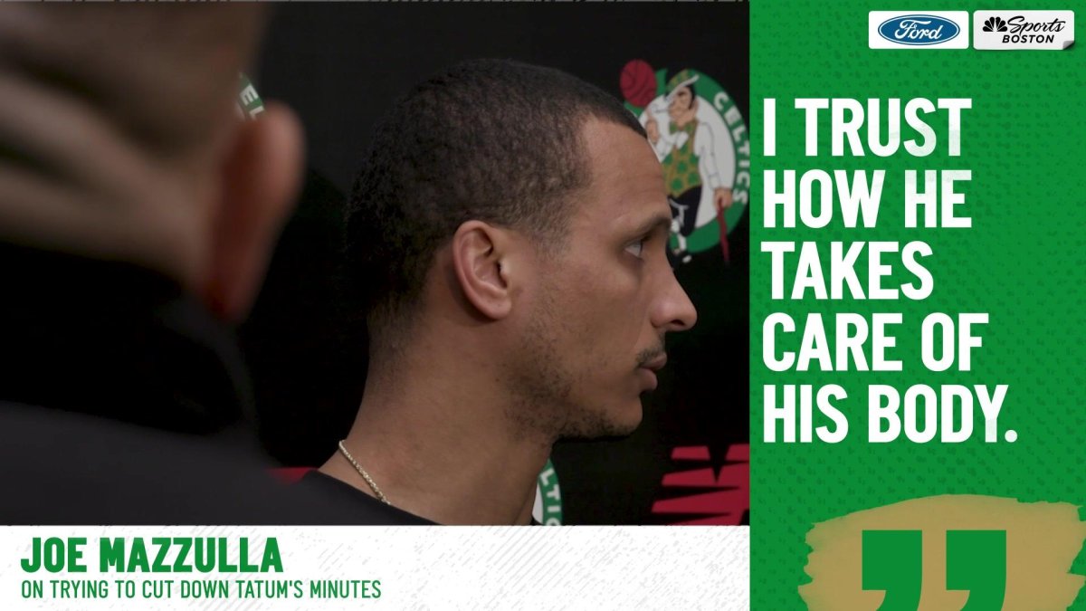 Joe Mazzulla addresses managing Jayson Tatum’s minutes – NBC Sports Boston Joe Mazzulla addresses managing Jayson Tatum’s minutes – NBC Sports Boston