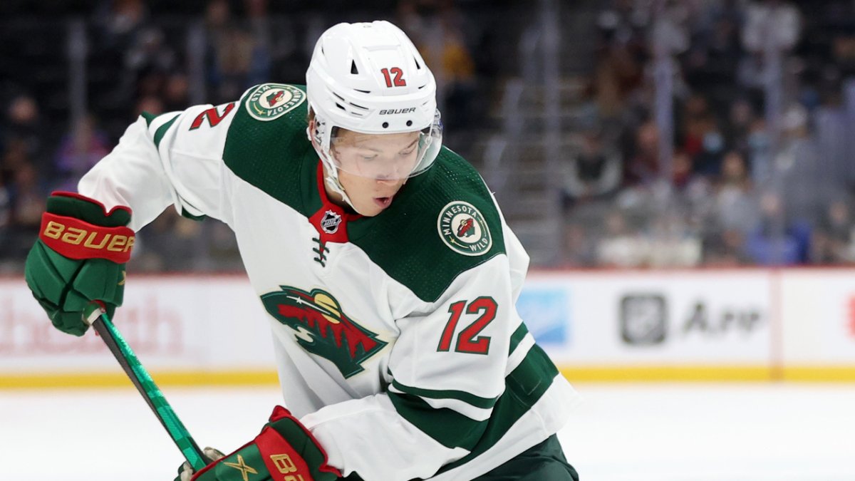 WATCH: Matthew Boldy scores first NHL goal against Bruins – NBC Sports ...