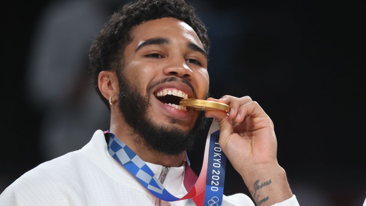 Clutch Jayson Tatum helps USA beat France in Olympic gold medal game ...