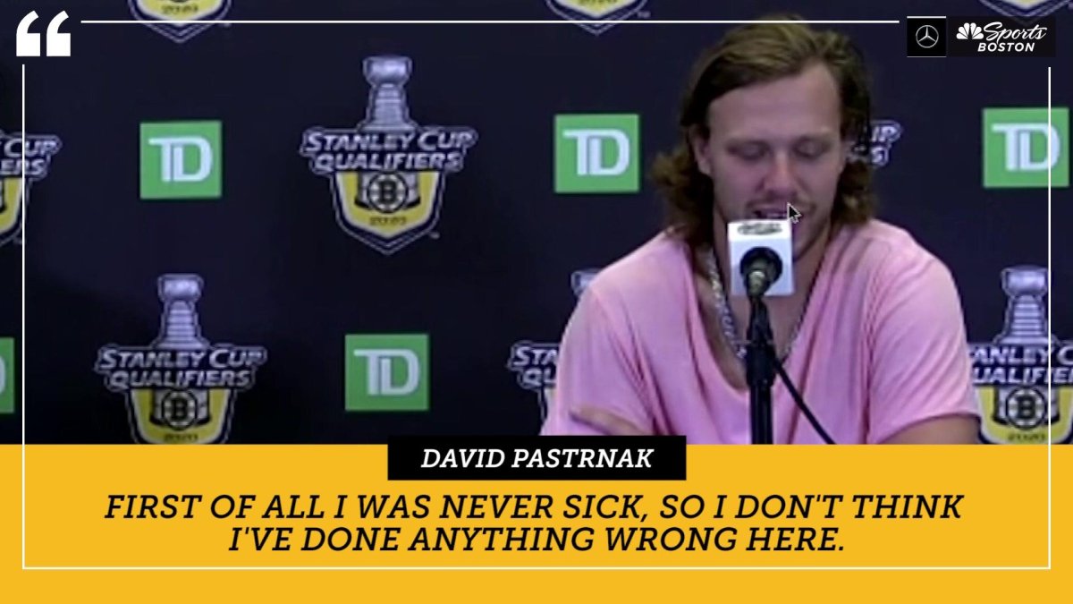 David Pastrnak admits it was a ‘tough bounce’ to miss Bruins training ...