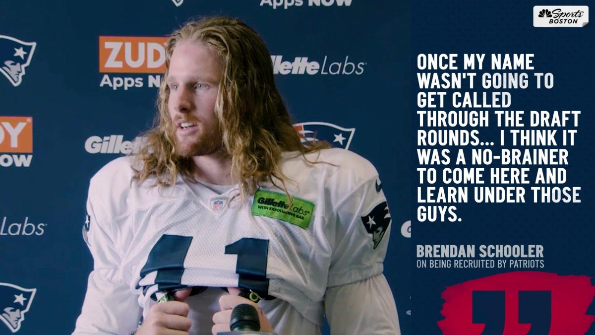 Brendan Schooler talks signing with Patriots as undrafted free agent ...