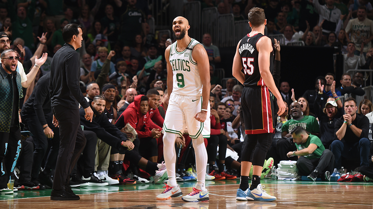 Celtics vs. Heat takeaways: Derrick White stars on both ends in gritty win – NBC Sports Boston