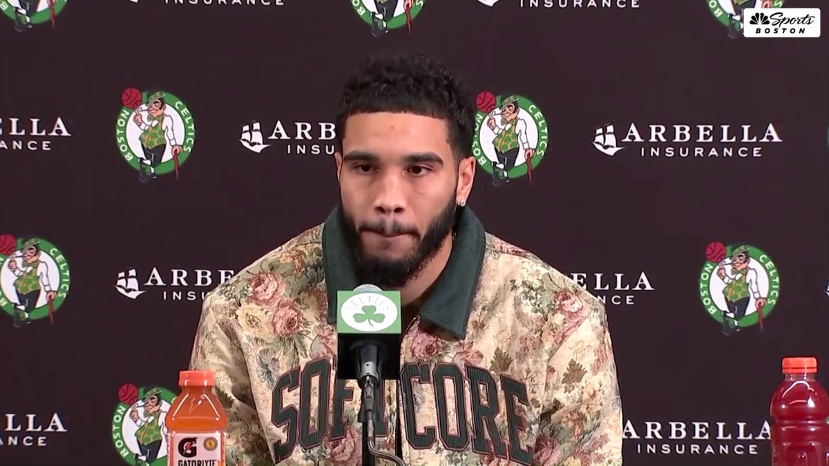 Tatum talks through what happened when he got his tech – NBC Sports Boston