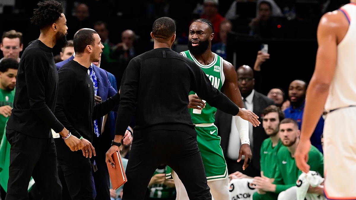Jaylen Brown calls out ref after odd ejection from Celtics-Knicks – NBC Sports Boston