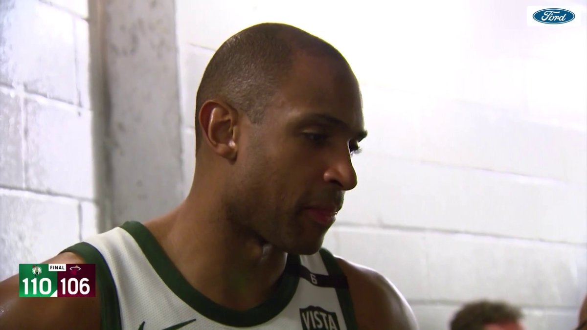 Al Horford reacts to Jaylen Brown’s flagrant foul vs. Heat – NBC Sports ...