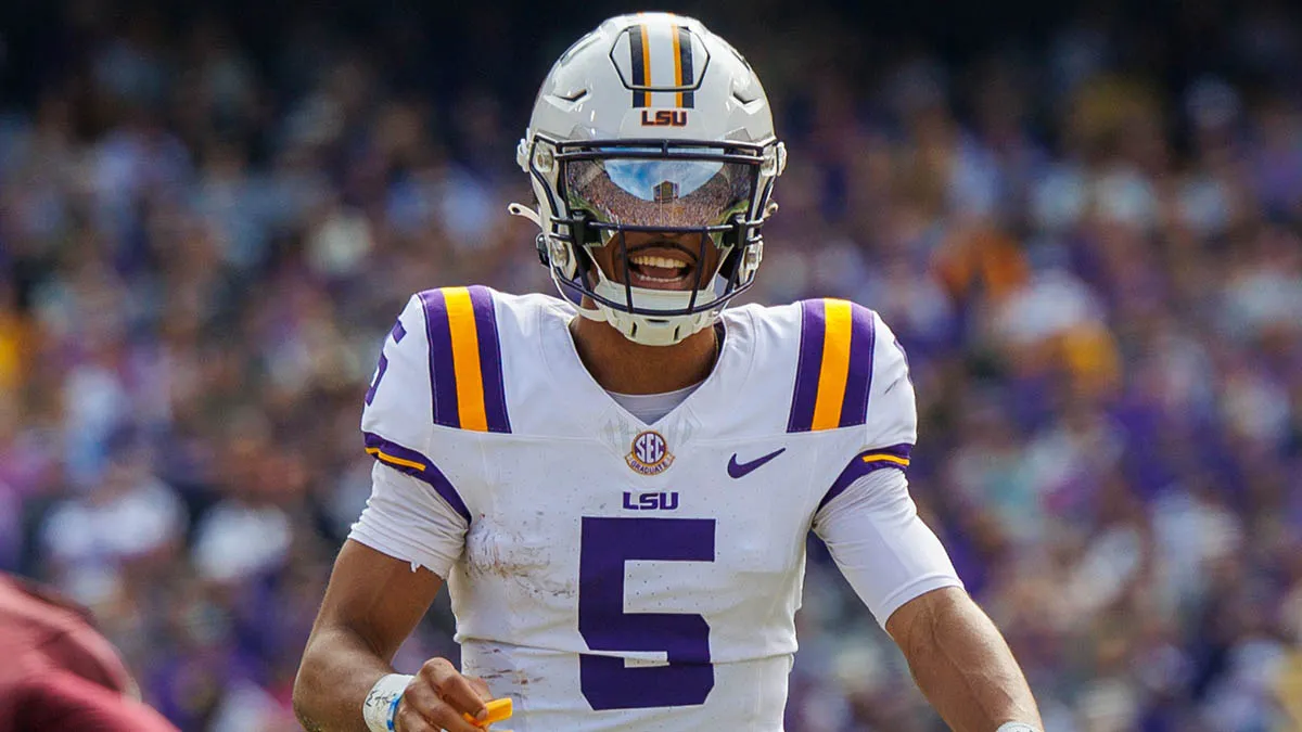 2024 NFL Scouting Combine: LSU QB Jayden Daniels met with Patriots ...