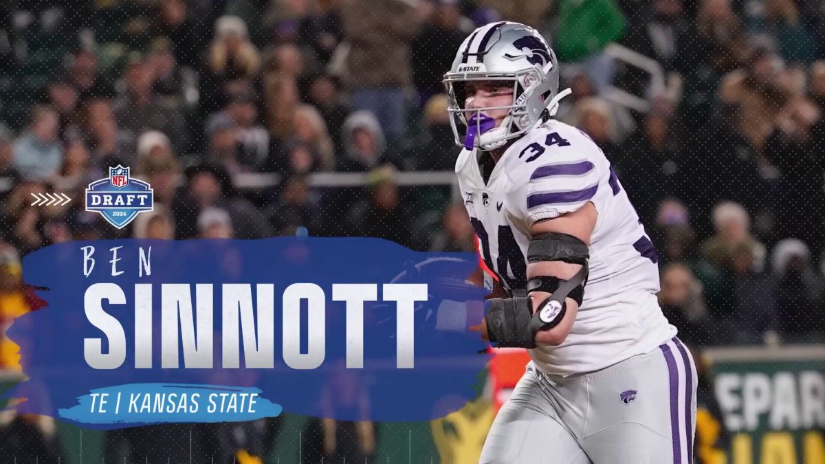 2024 NFL Draft Highlights: Ben Sinnott, TE – Kansas State – NBC Sports ...