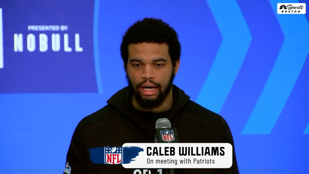 Caleb Williams gives his impression of Patriots after meeting at ...