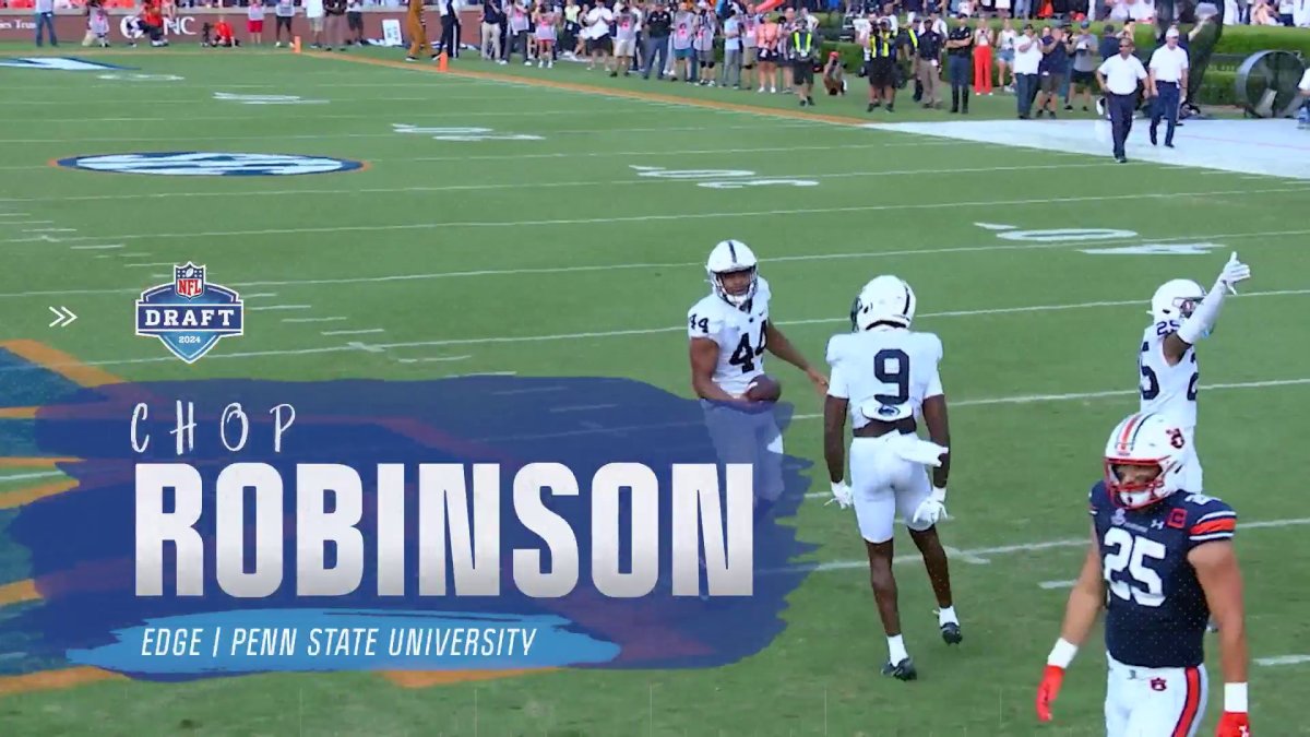 2024 NFL Draft Highlights: Chop Robinson, Edge – Penn State – NBC ...