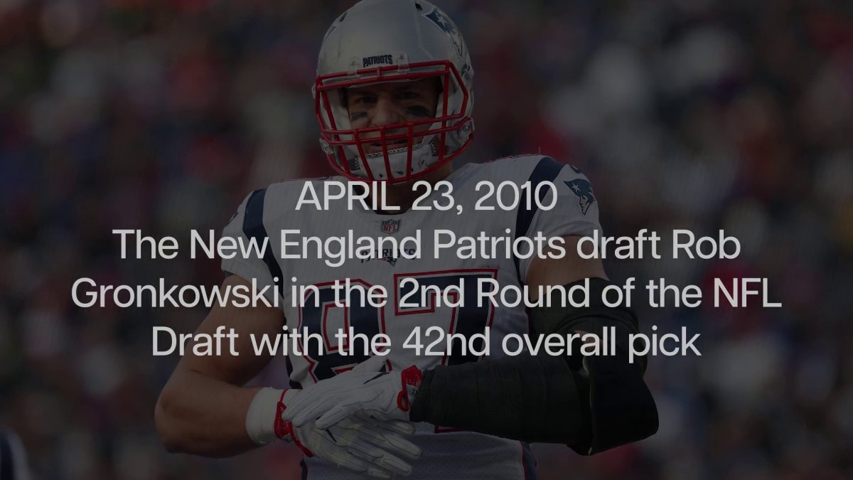 Defining Moments: Patriots draft gamble pays off with Rob Gronkowski ...