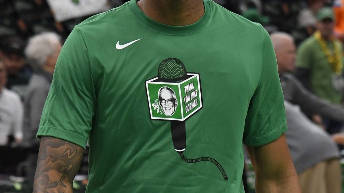 Celtics players honor Mike Gorman with pregame shooting shirts – NBC ...