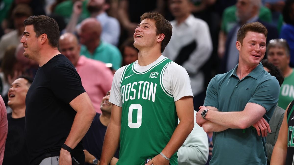 Drake Maye talks meeting Jayson Tatum, reveals NBA Finals prediction ...