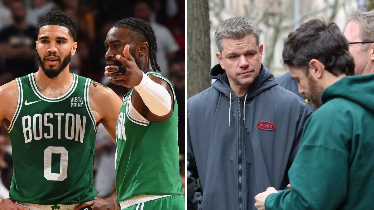 Matt Damon and Casey Affleck rave about Celtics ahead of NBA Finals ...