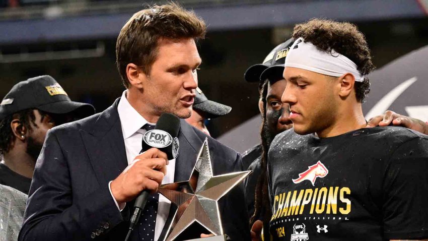 Tom Brady makes FOX broadcasting debut during UFL title game – NBC ... Tom Brady makes FOX broadcasting debut during UFL title game – NBC ...