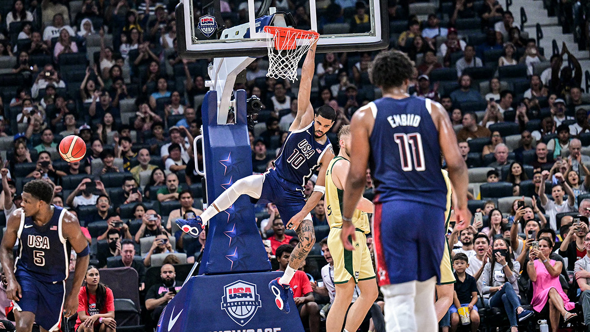 How Jayson Tatum, Jrue Holiday fared in Team USA’s win over Australia ...