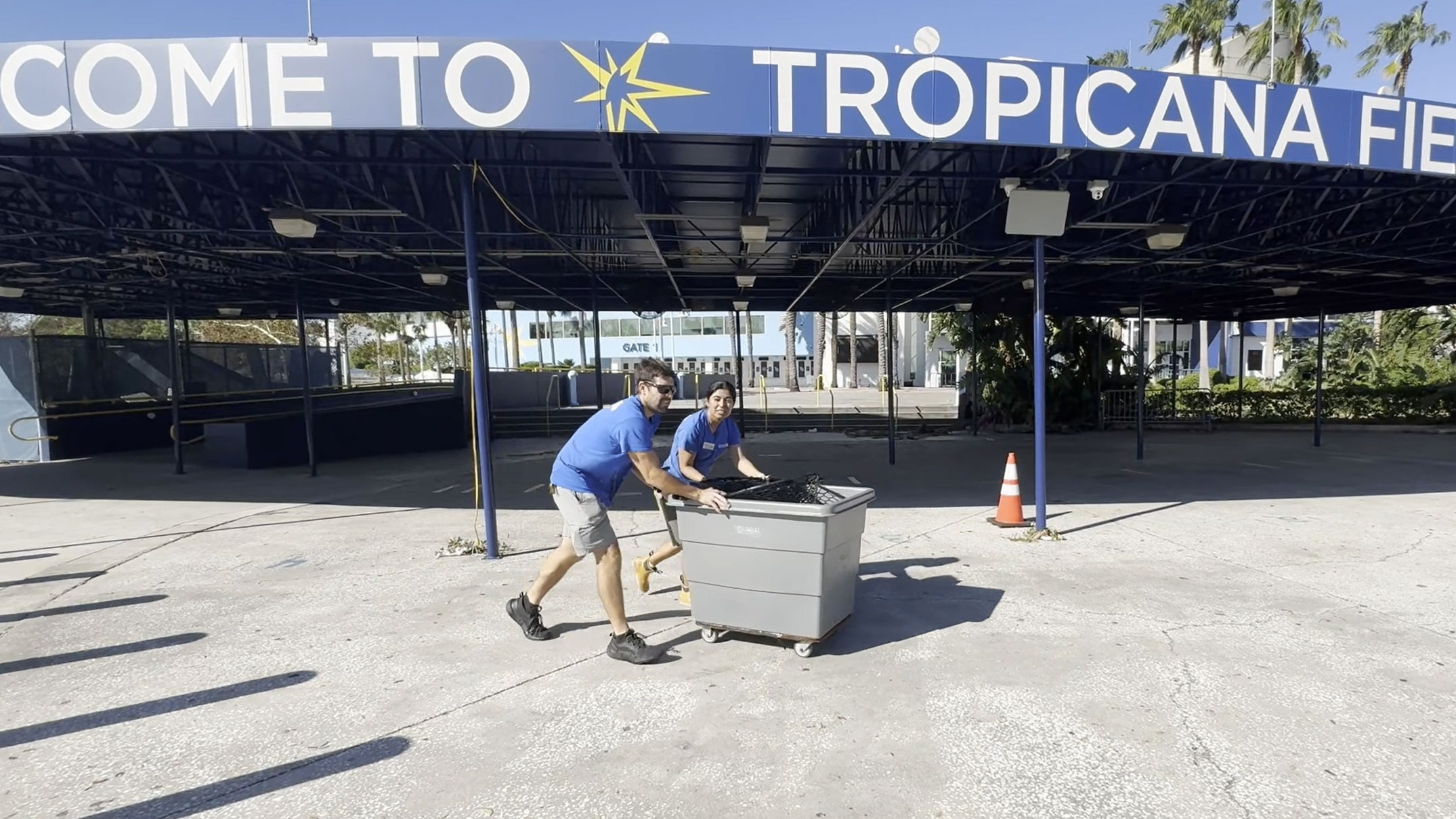Stingrays home after spending Hurricane Milton at Tropicana Field – NBC ...