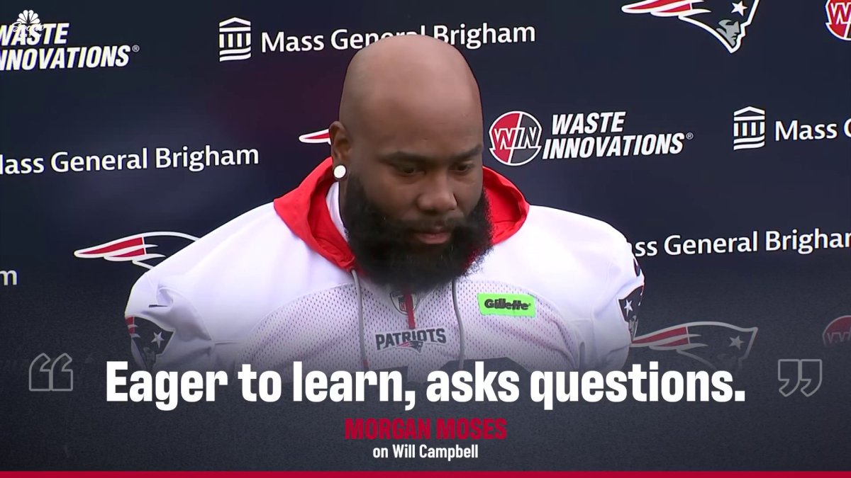 Morgan Moses shares first impressions of Will Campbell – NBC Sports Boston