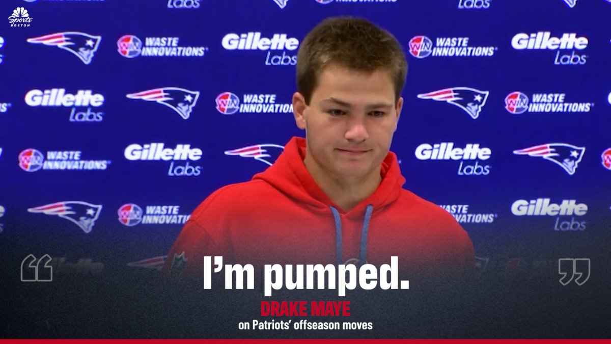 Drake Maye ‘pumped’ by team’s offseason and free agent moves – NBC ...