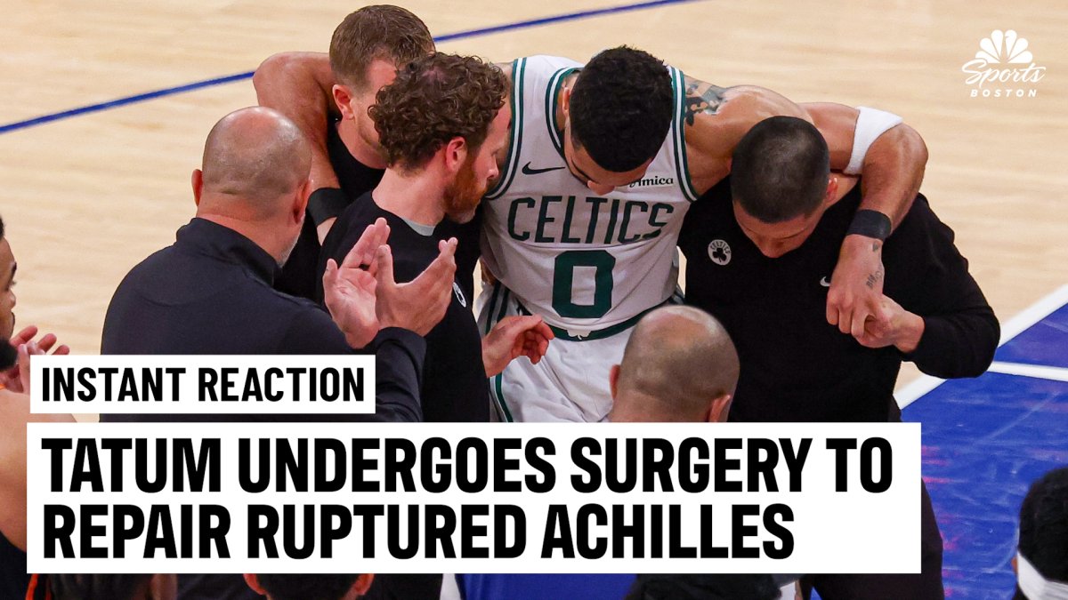 INSTANT REACTION: Tatum undergoes successful Achilles surgery – NBC ...