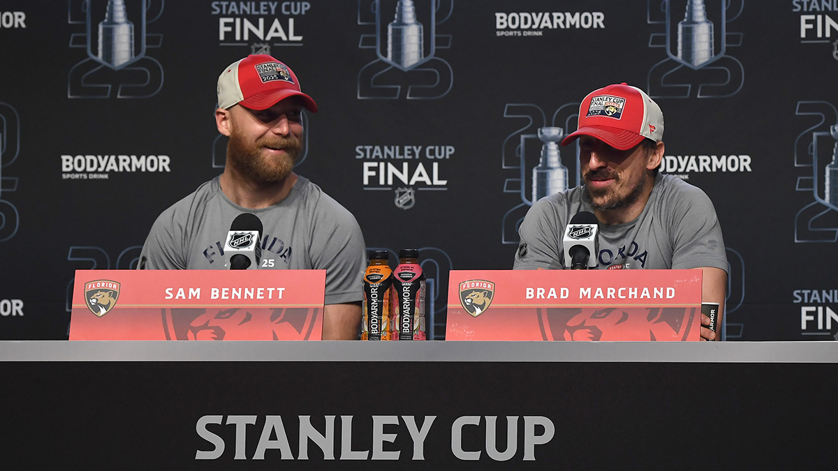 Sam Bennett has heartfelt reaction to Stanley Cup win with Brad ...