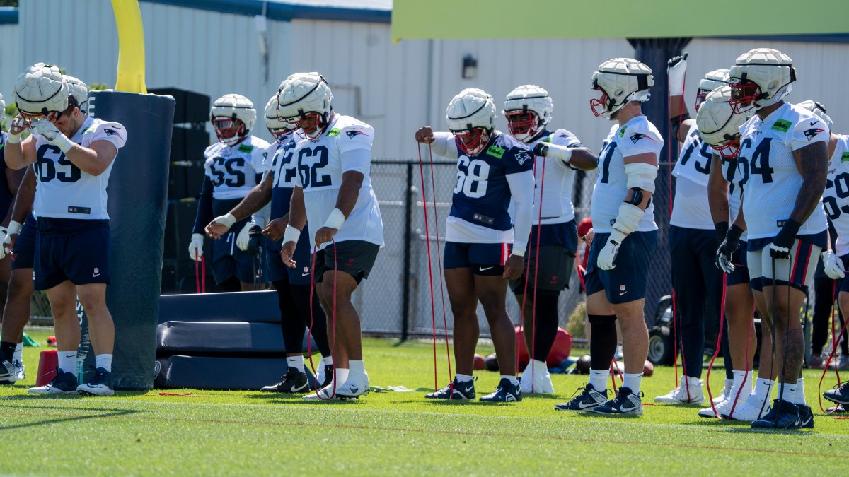 Patriots offensive line showing promise at training camp – NBC Sports ...