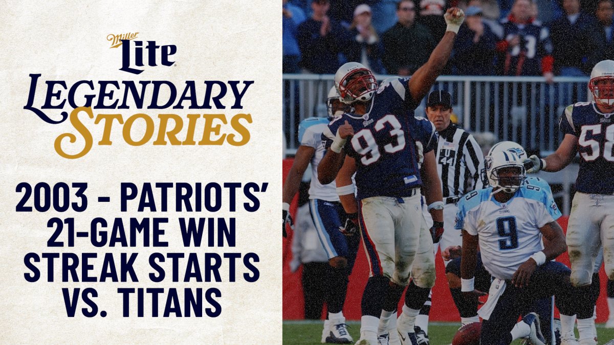 Legendary Stories: Pats beat Titans in 2003 to start 21-game win streak ...