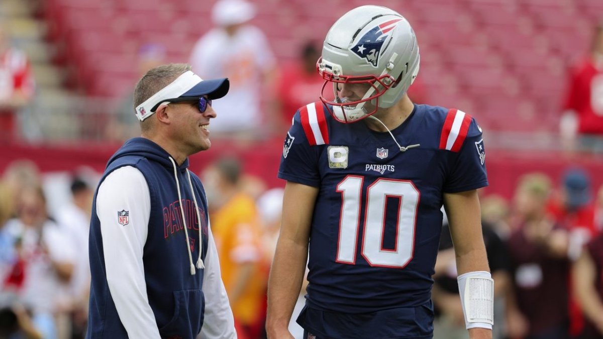 Why Drake Maye is thriving in Josh McDaniels’ Patriots offense – NBC ...