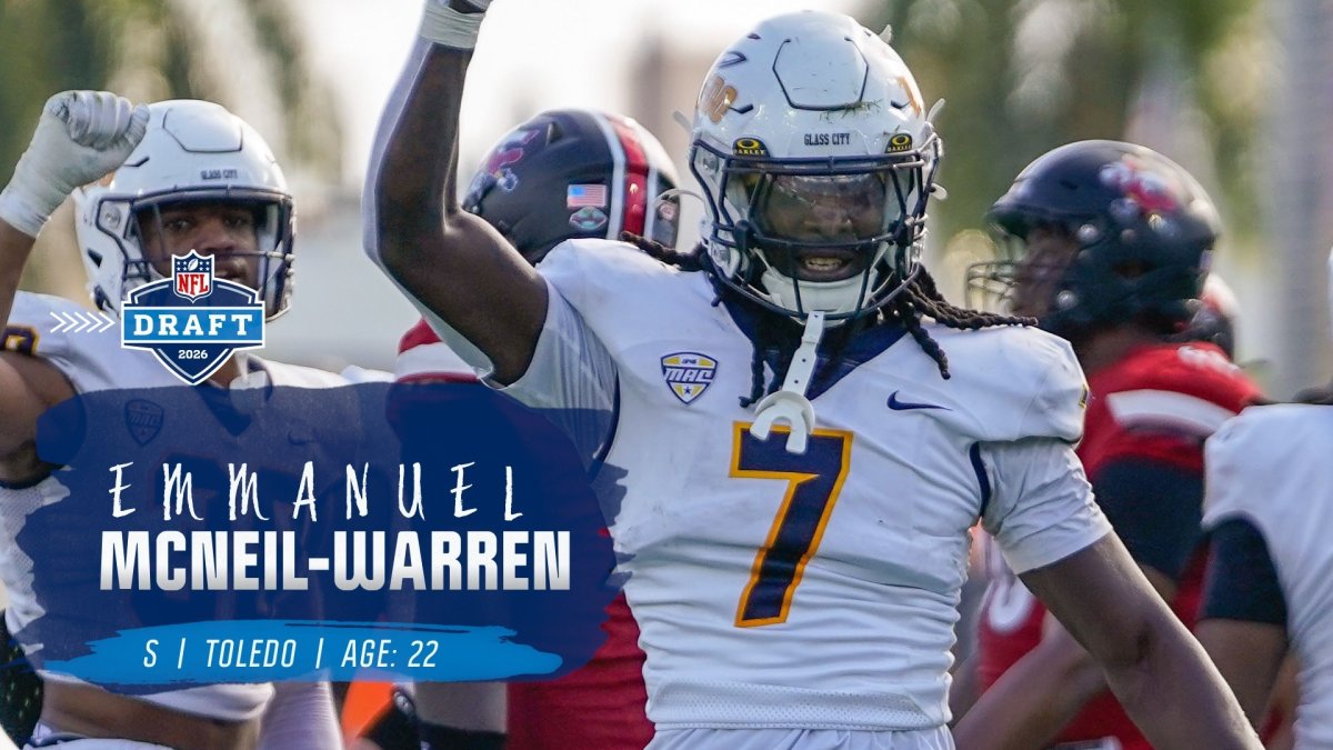 2026 NFL Draft Highlights: Emmanuel McNeil-Warren, S, Toledo – NBC ...