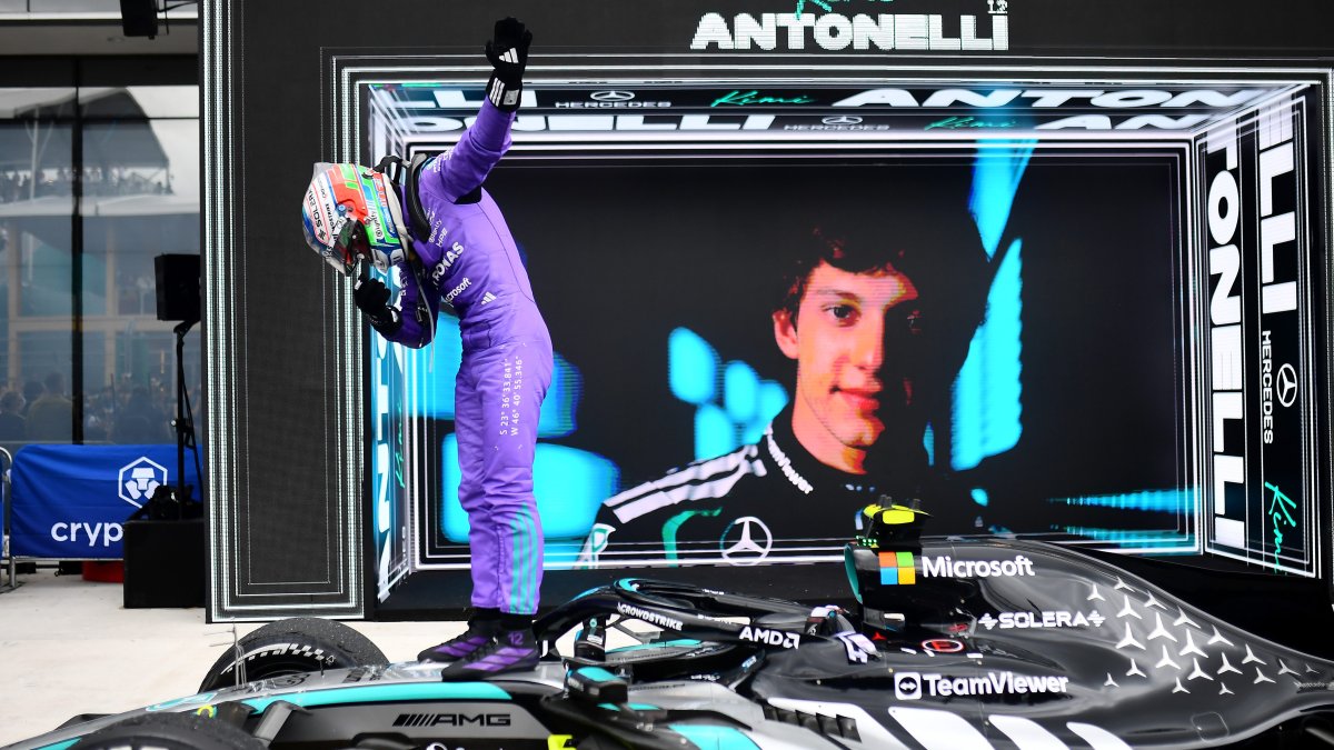 Kimi Antonelli wins Miami Grand Prix for third straight F1 victory ...