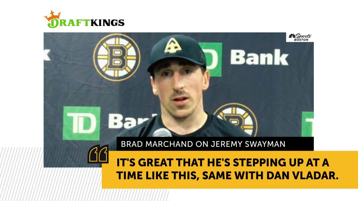 Brad Marchand: Goalie Jeremy Swayman as good “as advertised” – NBC ...